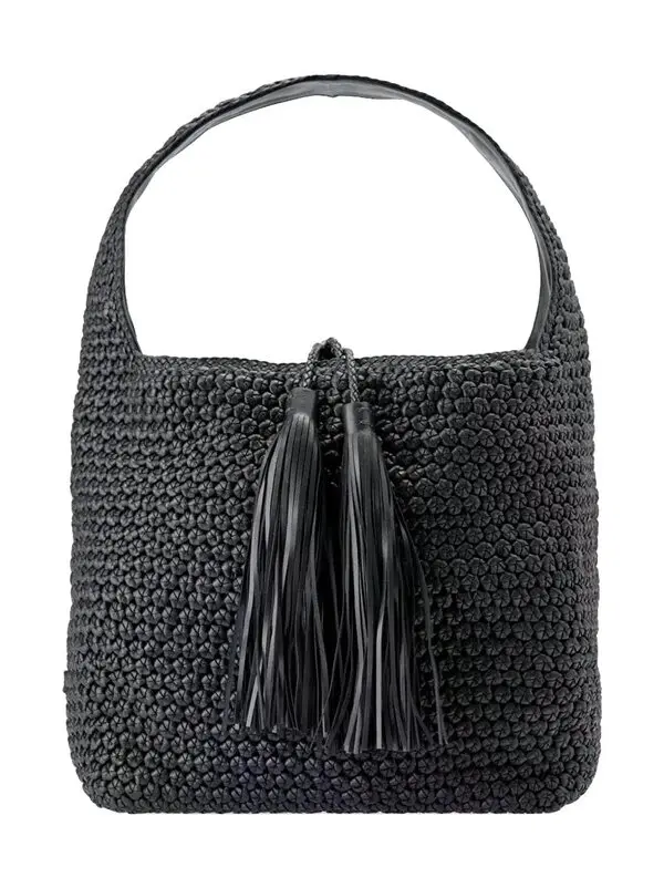 LOTTUSSE Noodbag Tassel-detail Handbag - Black