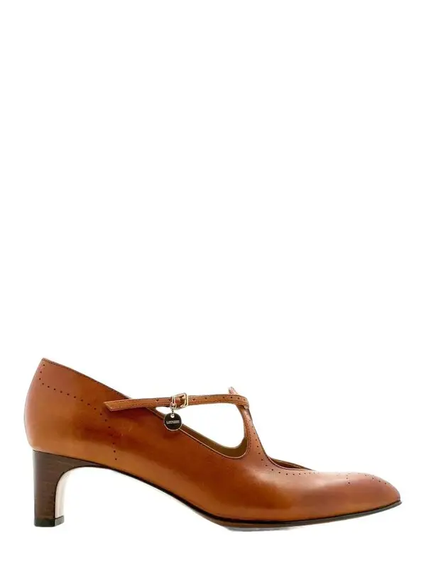Lottusse 1877 Smithson T-strap Pumps - Brown