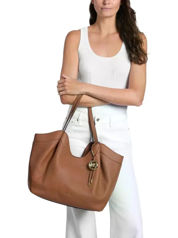 Michael Kors Nolita Large Pebbled Leather Tote Bag - Brown