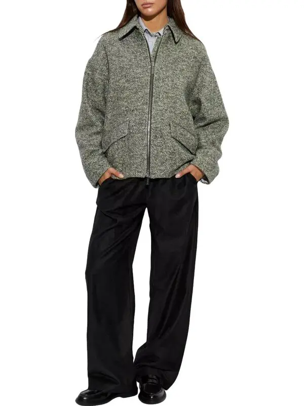 Paul & Shark Herringbone-pattern Zip-up Jacket - Grey