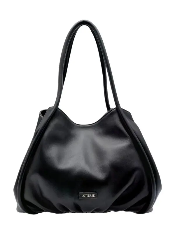 LOTTUSSE Joy Leather Tote Bag - Black