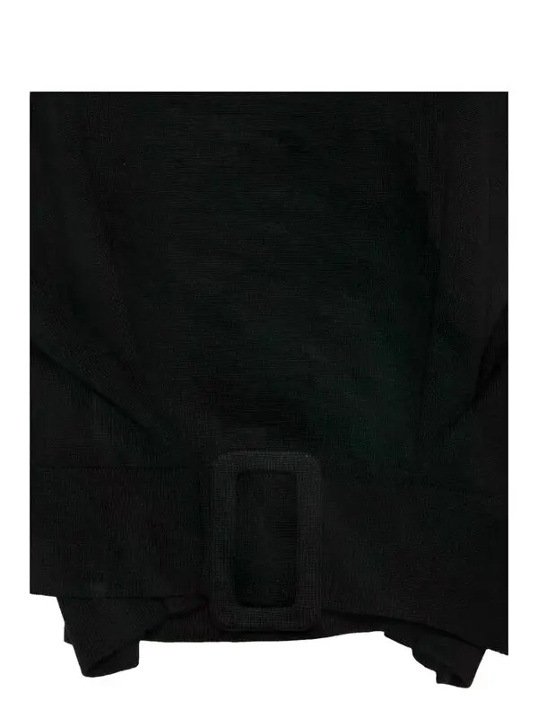 SEMICOUTURE Buckle-detail Cropped Sweater - Black