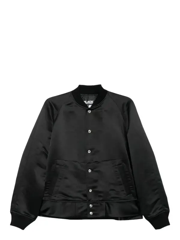 Comme Des Garçons Satin Raglan-sleeve Jacket - Black
