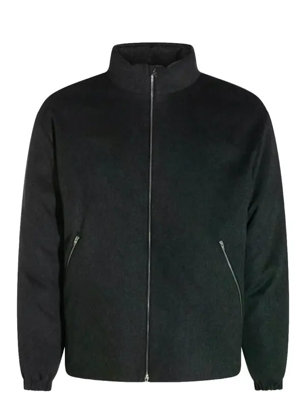 JIL SANDER High-neck Zip-up Jacket - Grey