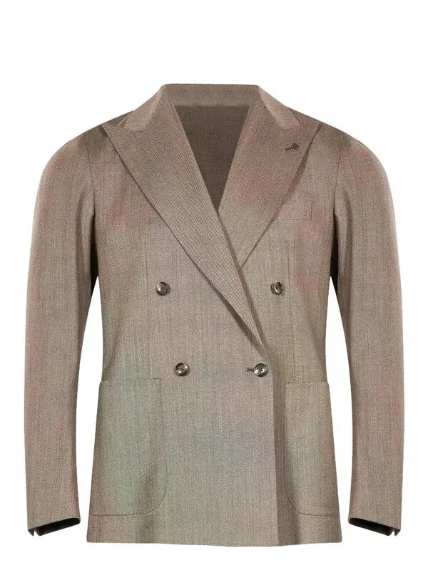 Tagliatore Double-breasted Peak-lapel Suit - Brown
