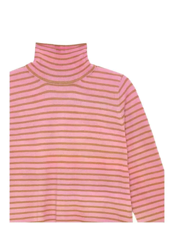 Malìparmi Striped Roll-neck Sweater - Pink