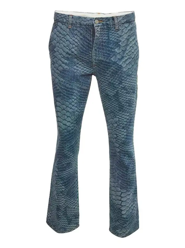 MAISON MARGIELA Snake-print Jeans - Blue