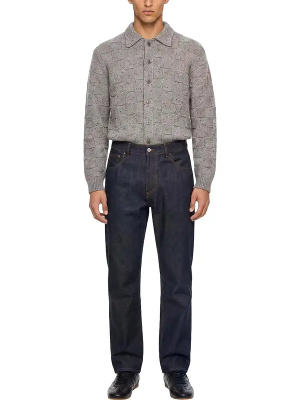 You Must Create Bez Contrast-stitch Jeans - Blue