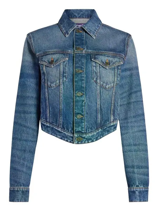 JEAN PAUL GAULTIER Curved Denim Jacket - Blue