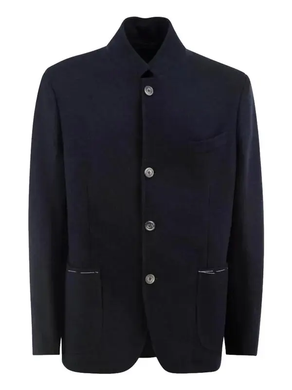 Fedeli Damon Cashmere Blazer - Blue