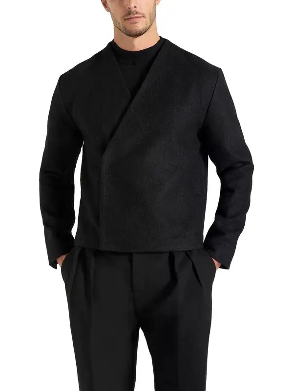 Manière De Voir Loris Kimono Jacket - Black