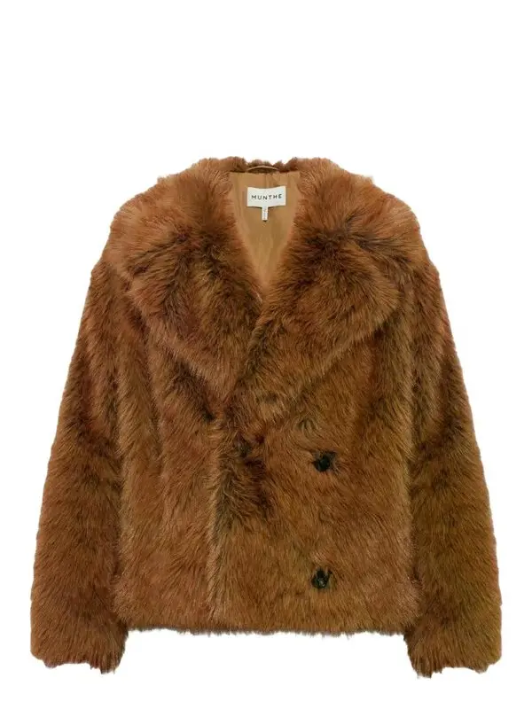 Munthe Vestine Faux-fur Jacket - Brown