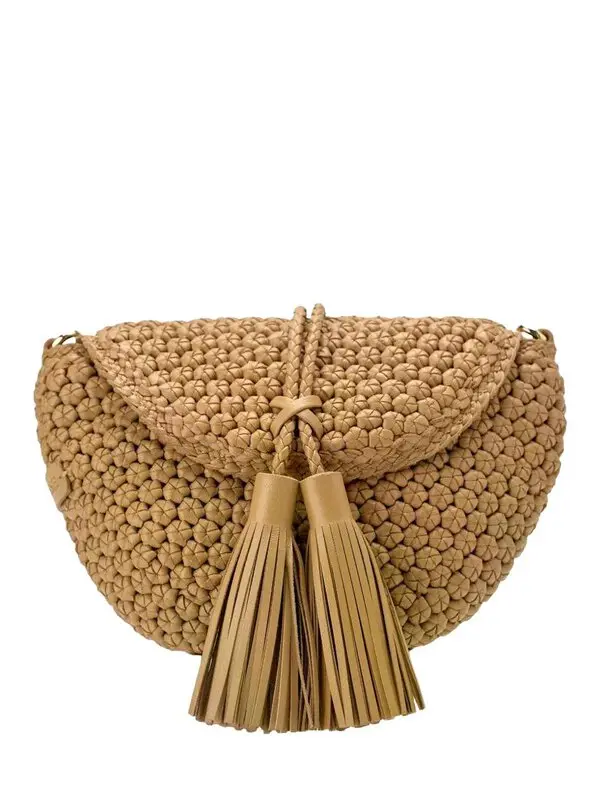 LOTTUSSE Noodbag Tassel-detail Cross Body Bag - Brown