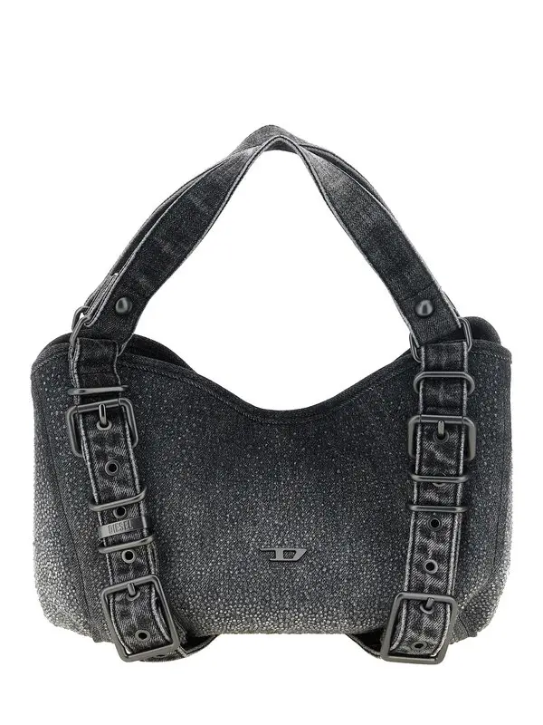 DIESEL® D-one' Small Handbag - Black