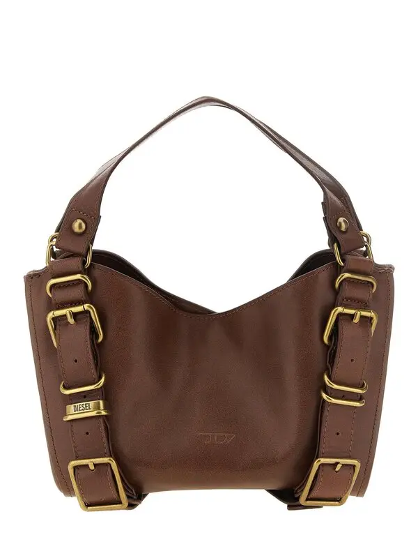 DIESEL® D-one' Small Handbag - Brown