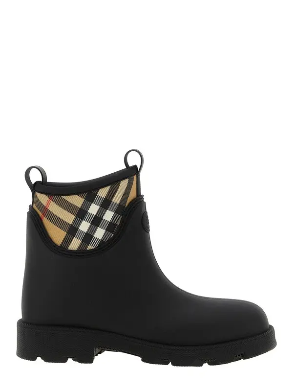 Burberry Marsh Stamp' Ankle Boots - Black