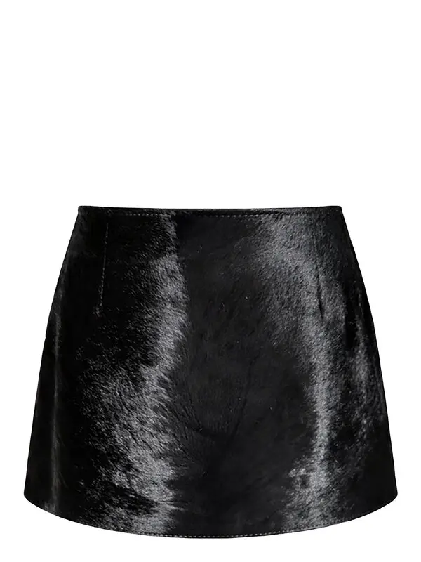 ZUT The Jackie Leather Mini Skirt - Black