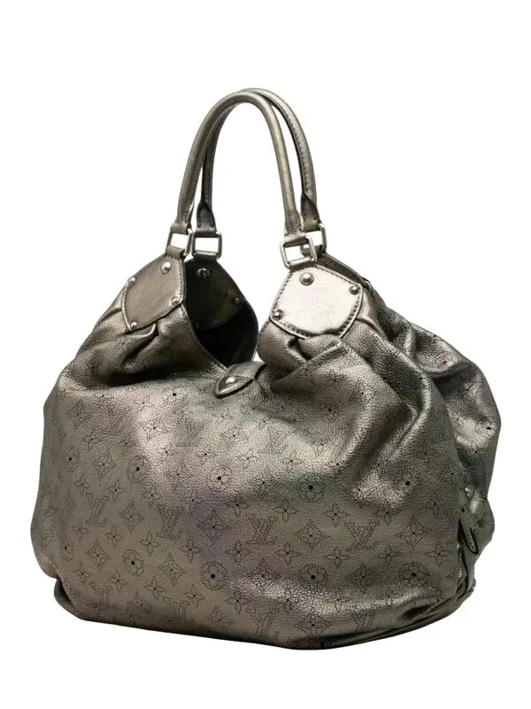LOUIS VUITTON 2008 Monogram Mahina Xl Hobo Bag - Silver
