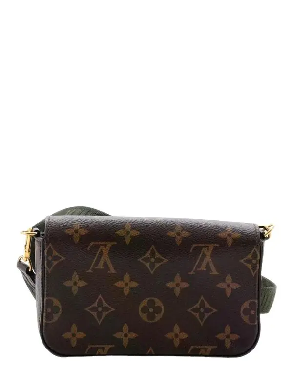 LOUIS VUITTON Felicie Strap & Go Handbag Monogram Canvas Crossbody Bag - Brown