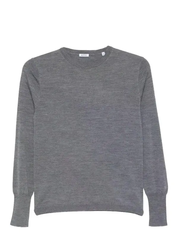 Aspesi Crew-neck Long-sleeve Sweater - Grey