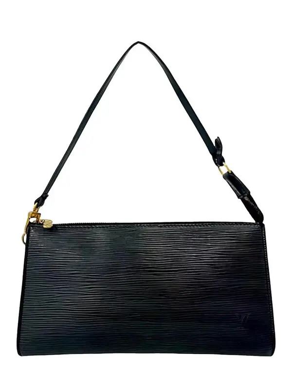 LOUIS VUITTON 2002 Epi Pochette Accessoires Shoulder Bag - Black