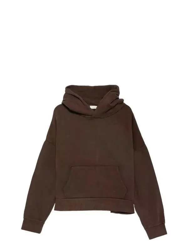 ENTIRE STUDIOS Dropped-shoulder Kangaroo-pocket Hoodie - Brown
