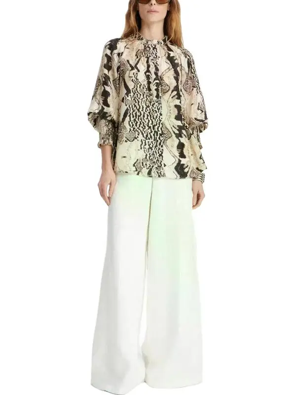 MARIA CHER Quilaquina Julieta Blouse - Neutrals