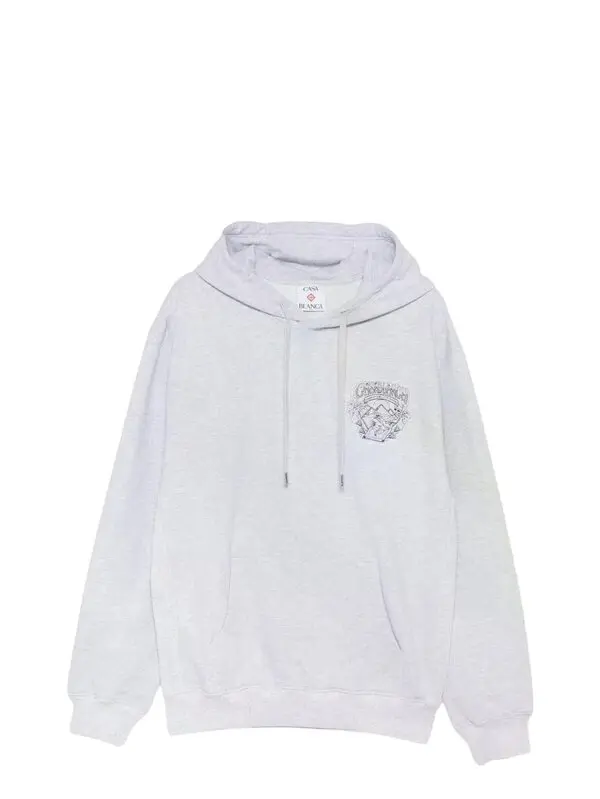 Casablanca Eveil Ancestral Applique Hoodie - Grey