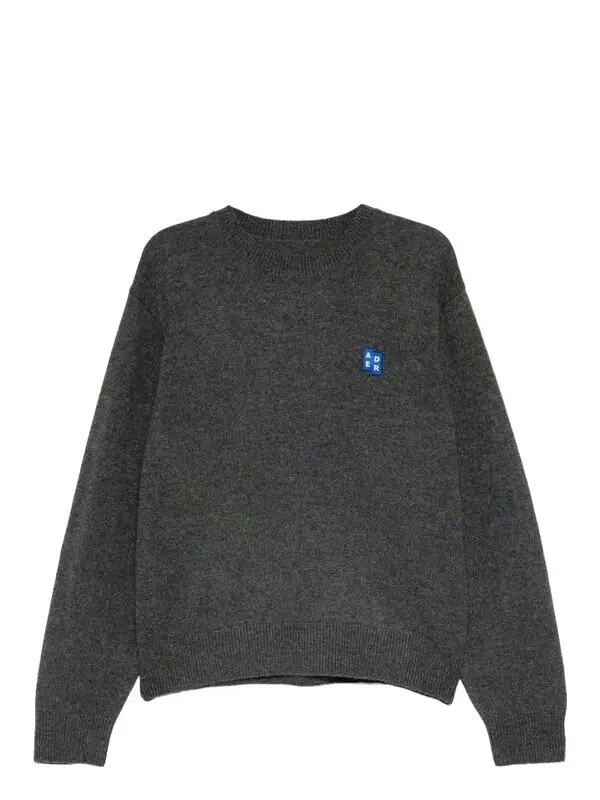 ADER ERROR Logo-patch Sweater - Grey