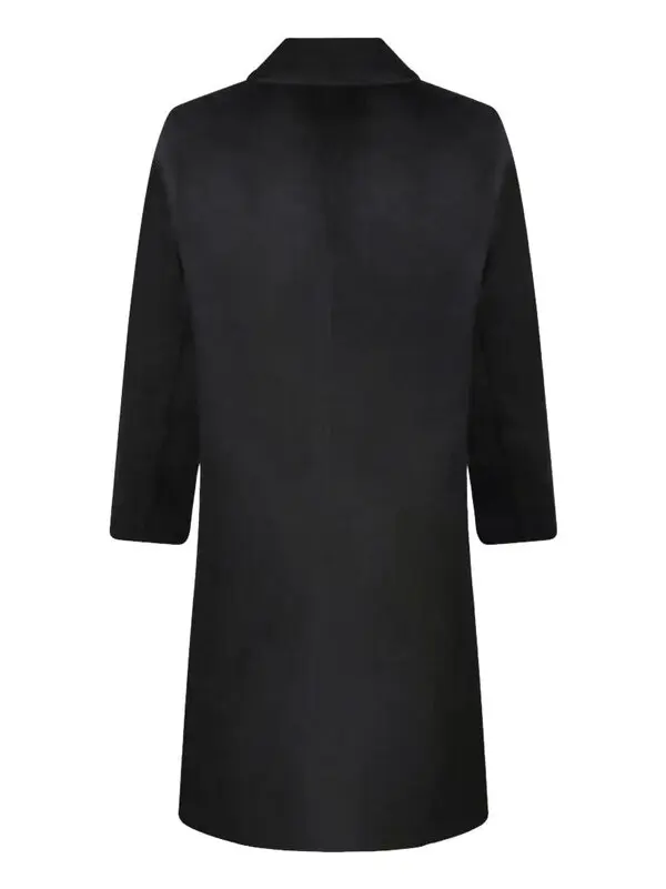 AMARANTO Double-breasted Coat - Black