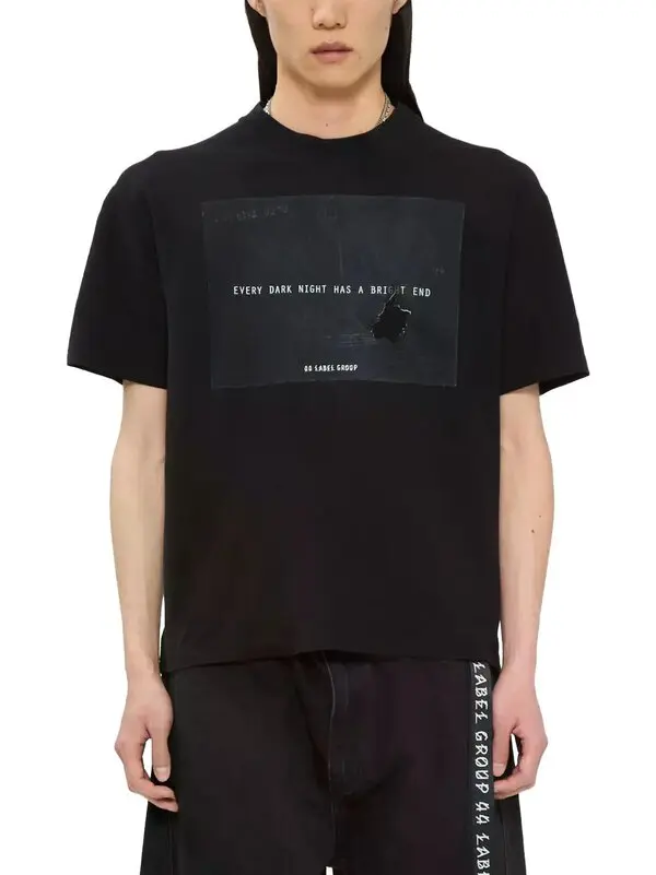 44 LABEL GROUP Motto T-shirt - Black
