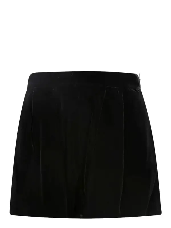Emporio Armani Velvet Skirt - Black