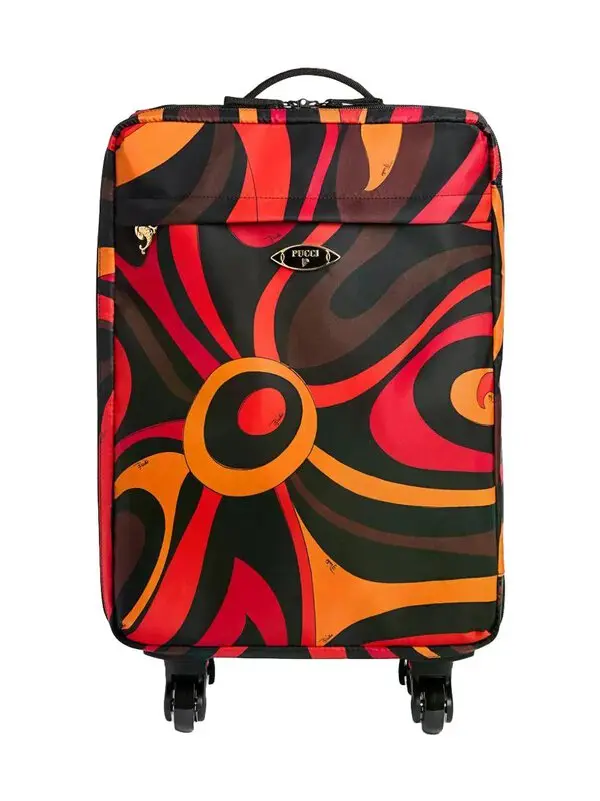 Emilio Pucci Marmo-print Cabin Trolley - Black