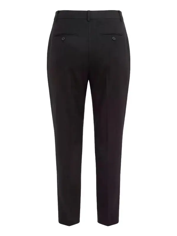 Loewe Pressed-crease Slim-fit Trousers - Black