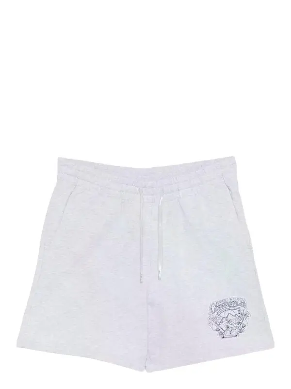Casablanca Eveil Ancestral Appliqué Shorts - Grey