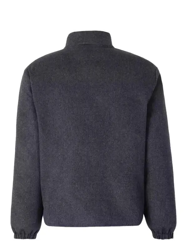 JIL SANDER High-neck Zip-up Jacket - Grey