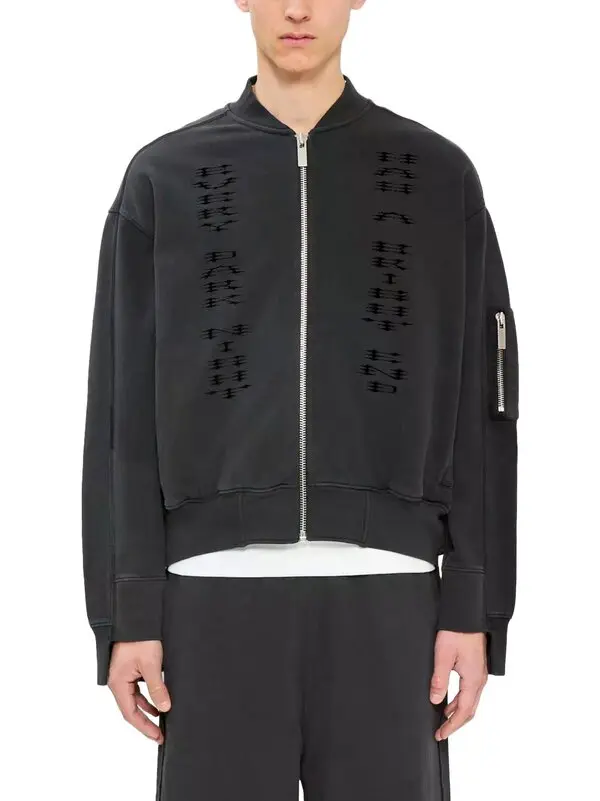 44 LABEL GROUP Logo-print Bomber Jacket - Black