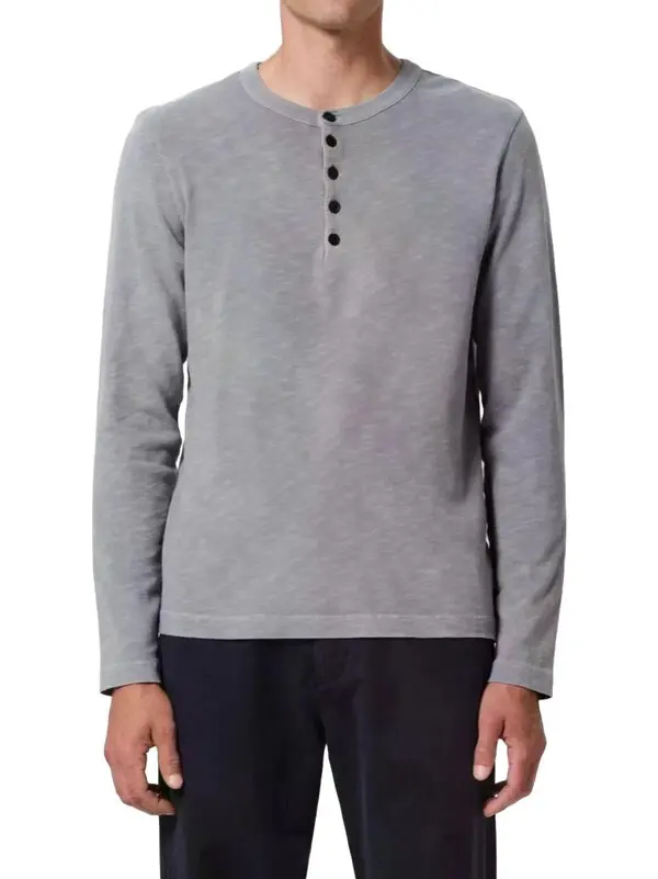 Citizens Of Humanity Classic Henley Long-sleeve T-shirt - Grey