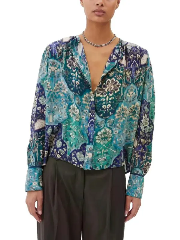 MARIA CHER Lugo Mia Floral-print Shirt - Pink