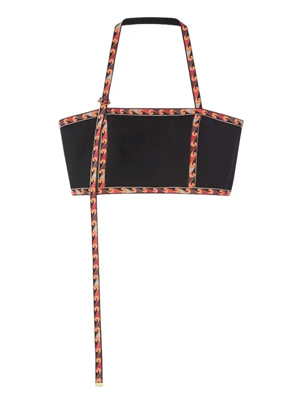 Emilio Pucci Piquet Cotton Top - Black