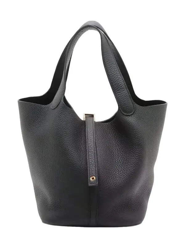 Hermès 2025 Clemence Picotin Lock 22 Handbag - Black