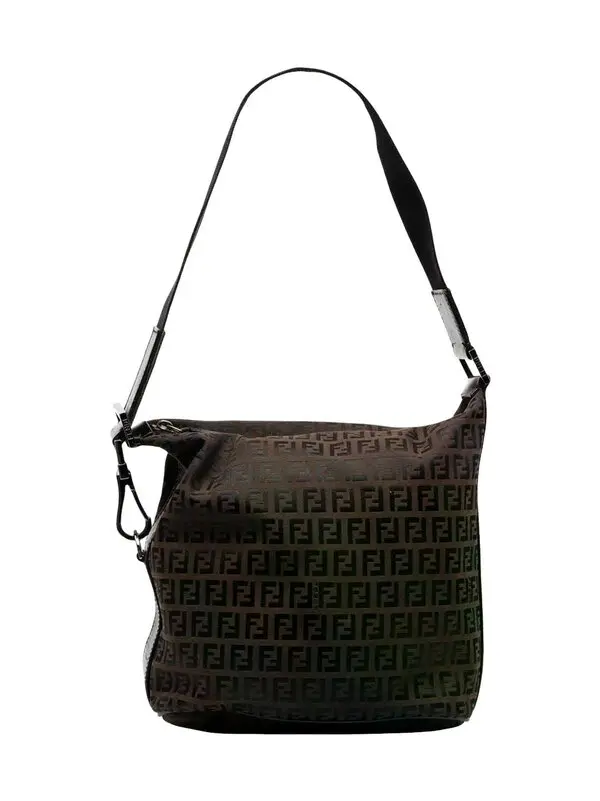 Fendi 20th Century Zucchino Canvas Shoulder Bag - Brown