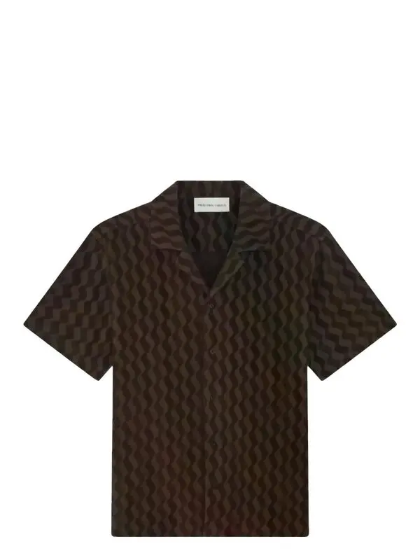 Frescobol Carioca Roberto Jacquard Shirt - Brown