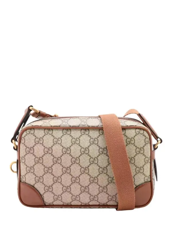Gucci 2000-2015 Gg Supreme Emblem Crossbody Bag - Neutrals