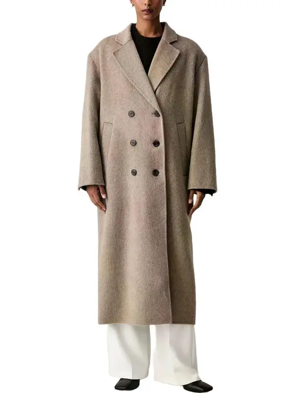 VICOLO Double-breasted Coat - Neutrals