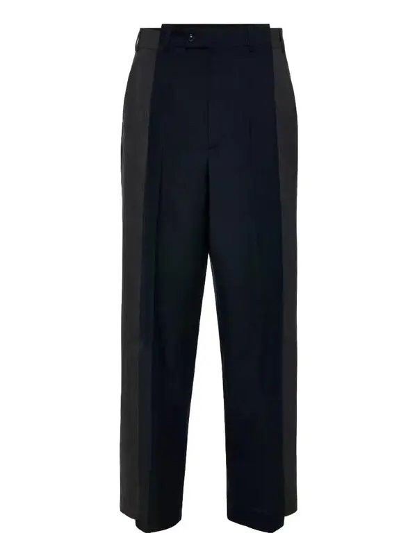 MAISON MARGIELA Two-tone Wool Trousers - Blue