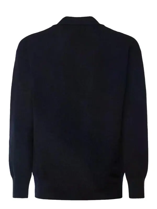 FAY V-neck Wool Cardigan - Blue