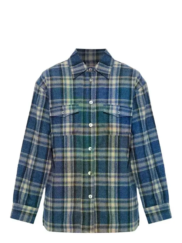 Citizens Of Humanity Checked Cotton Shirt - Blue