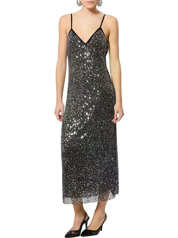 MARANT ETOILE Nevana Sequin-embellished Maxi Dress - Grey