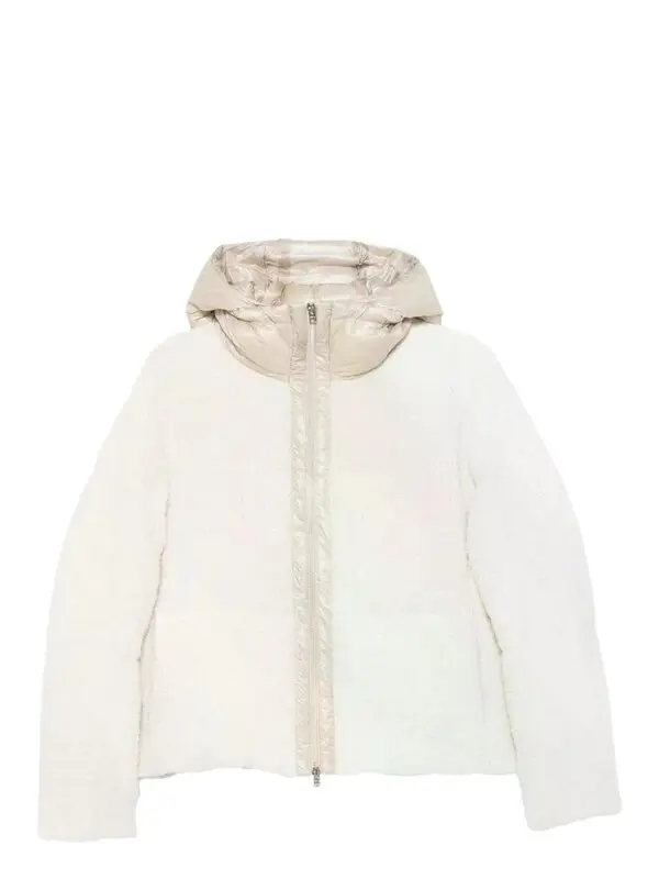 Herno Sequin-embellished Hooded Puffer Jacket - Neutrals
